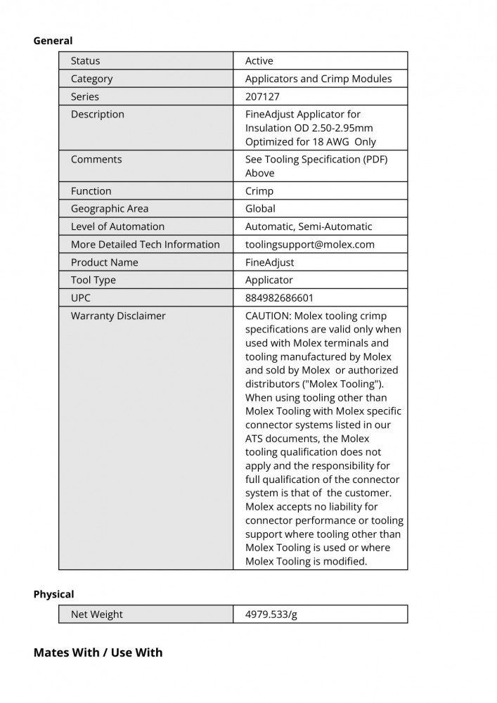 Tooling document preview, page 2