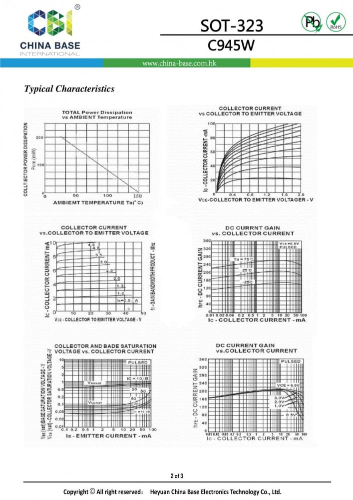 CBI C945W datasheet page 2