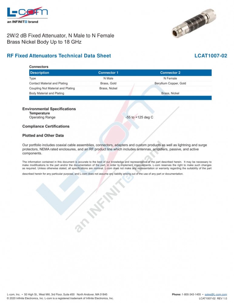 LCAT1007-02 technical document page 2
