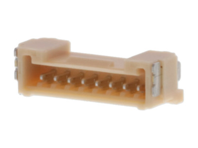 Micro-Lock 1.25mm Pitch Dual-Row Right-Angle Header, Beige, 40 Circuits