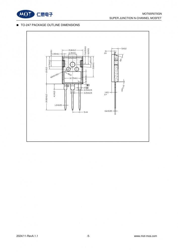 MOT65R070GN datasheet page 5