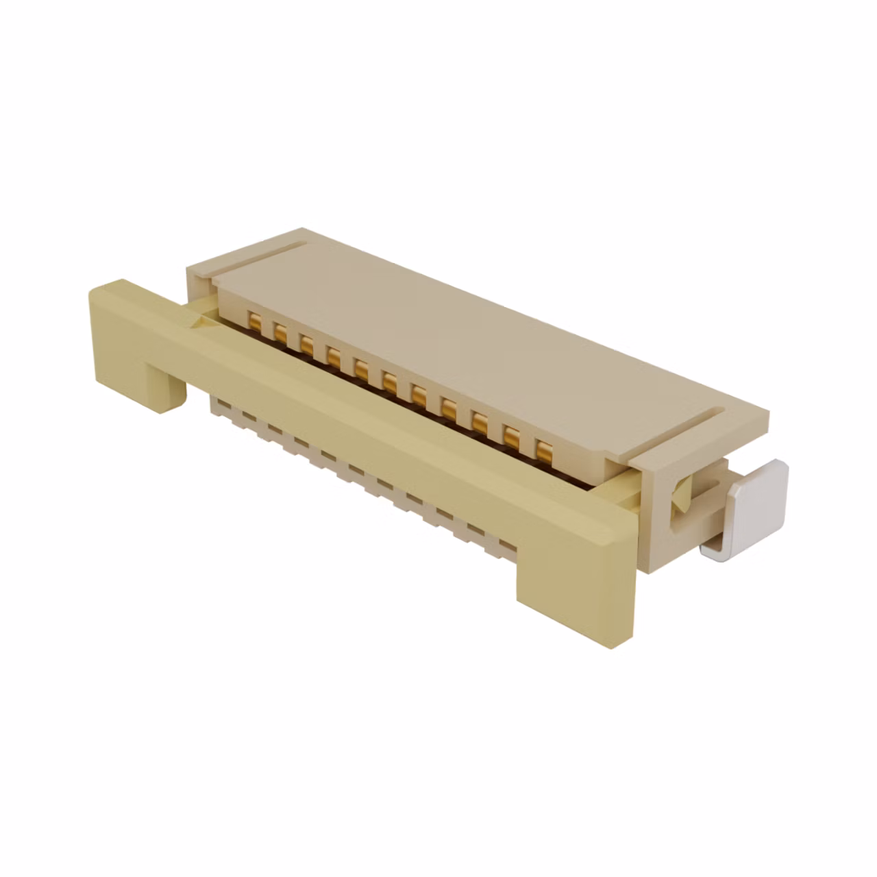 Easy-On FFC/FPC Connector, 1.00mm Pitch, Slider Series, Right-Angle, Bottom Contact, 3.00mm Height, 11 Circuits, Gold Plating for sale