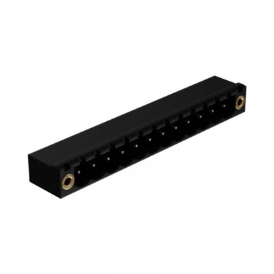 5.00mm Pitch Eurostyle Right-Angle PCB Header, with Threaded Retention Inserts, 12 Circuits for sale