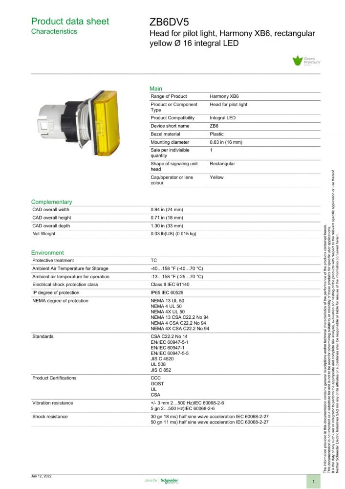 ZB6DV5 technical document page 1