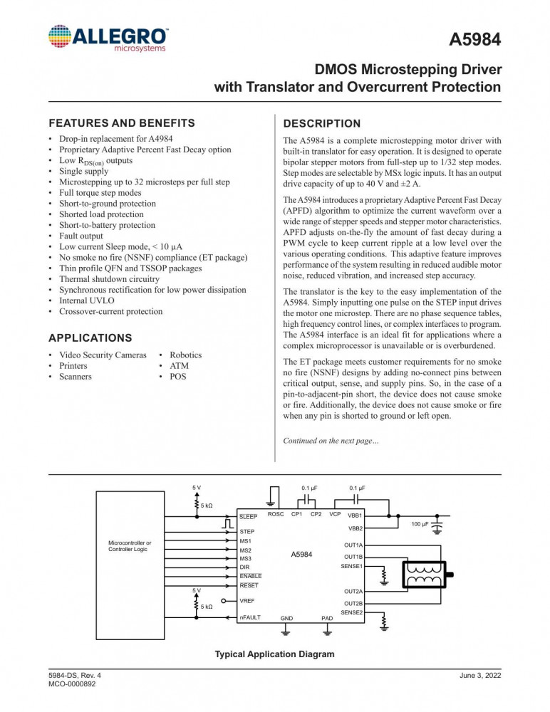 A5984 technical document page 1