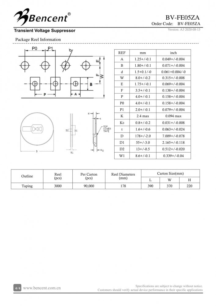 BV-FE05ZA datasheet page 4