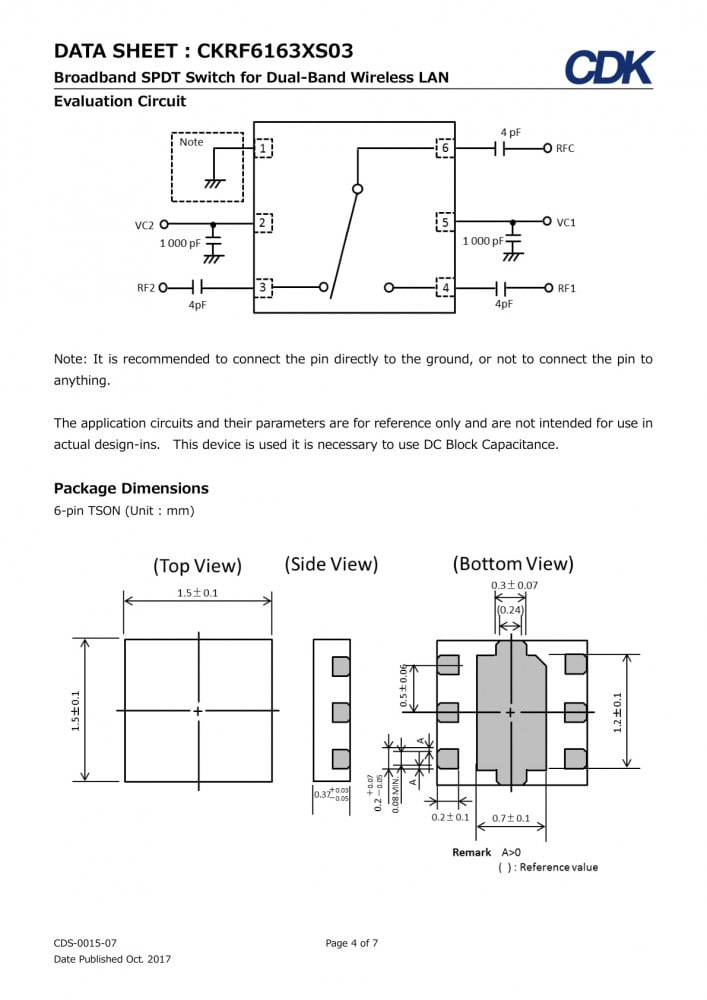 CKRF6163XS03-C2 datasheet page 4