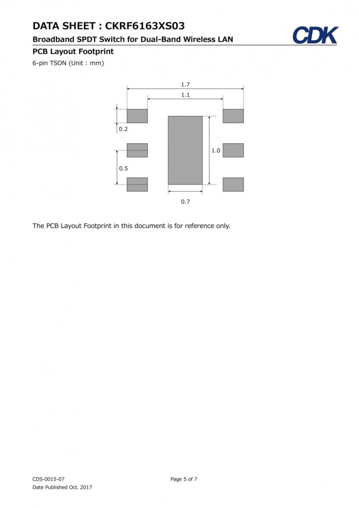 CKRF6163XS03-C2 datasheet page 5