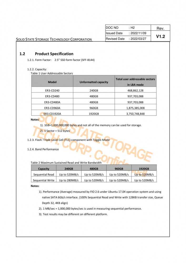 Product document preview, page 6