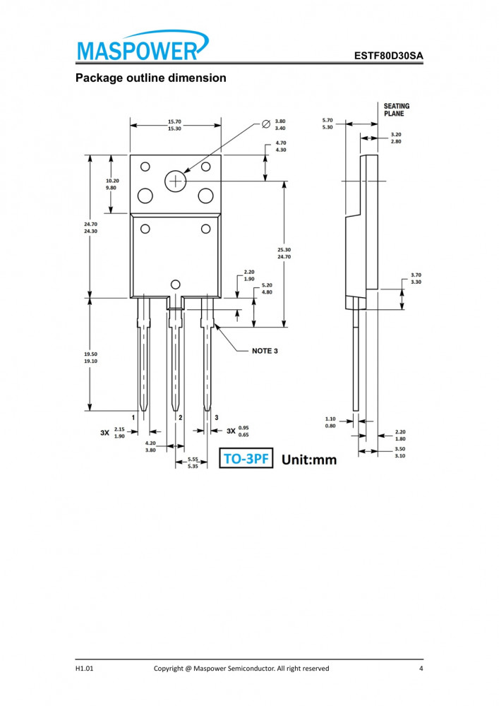 ESTF80D30SA datasheet page 4