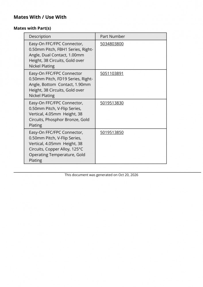MOLEX 151200405 technical drawing preview, page 3
