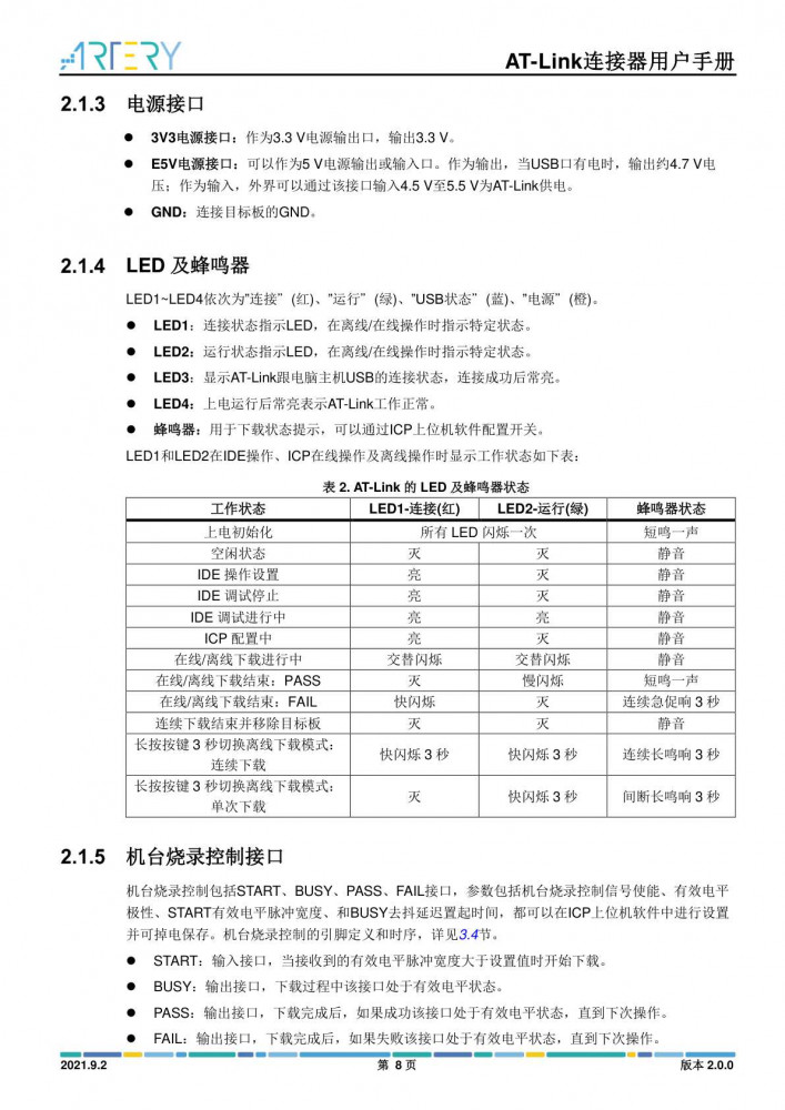 AT-Link user manual page 8