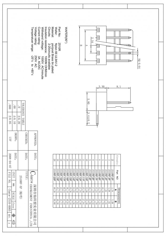 W-2510R10P-F000 technical document preview