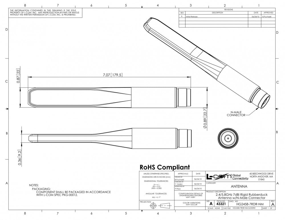 HG2458-7RDR-NM technical document preview