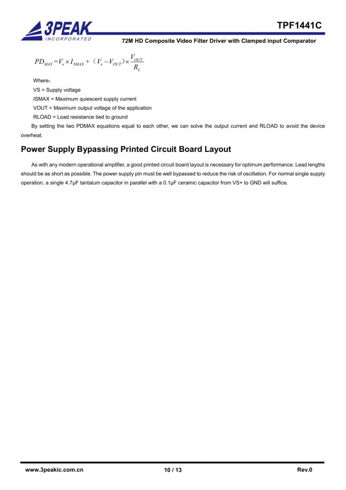 TPF1441C-VR datasheet page 10