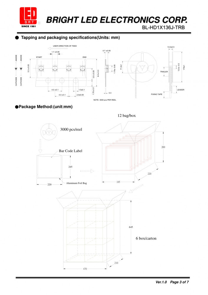 BL-HD1X136J-TRB technical document page 3
