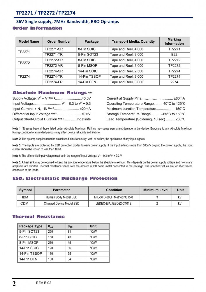 TP2272-VR datasheet page 2