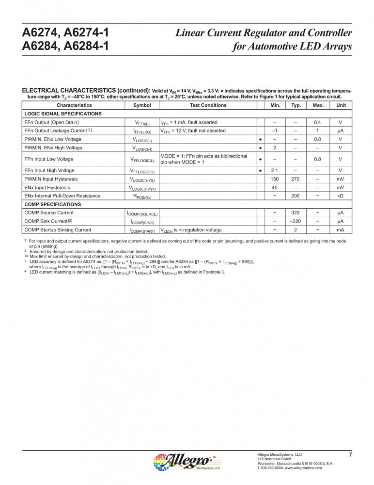 A6284 datasheet page 7