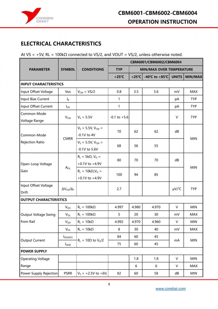 CBM6002AMS8 datasheet page 4
