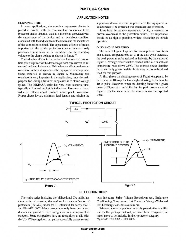 P6KE series datasheet page 4