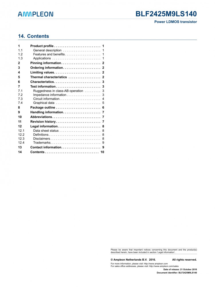 BLF2425M9LS140 technical document page 10