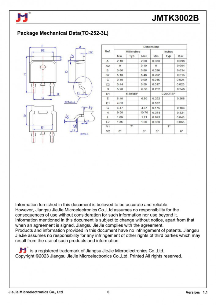 Supplied technical document page 6