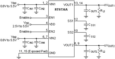RT9728C - 120mΩ, 1.3A Power Switch with Programmable Current Limit