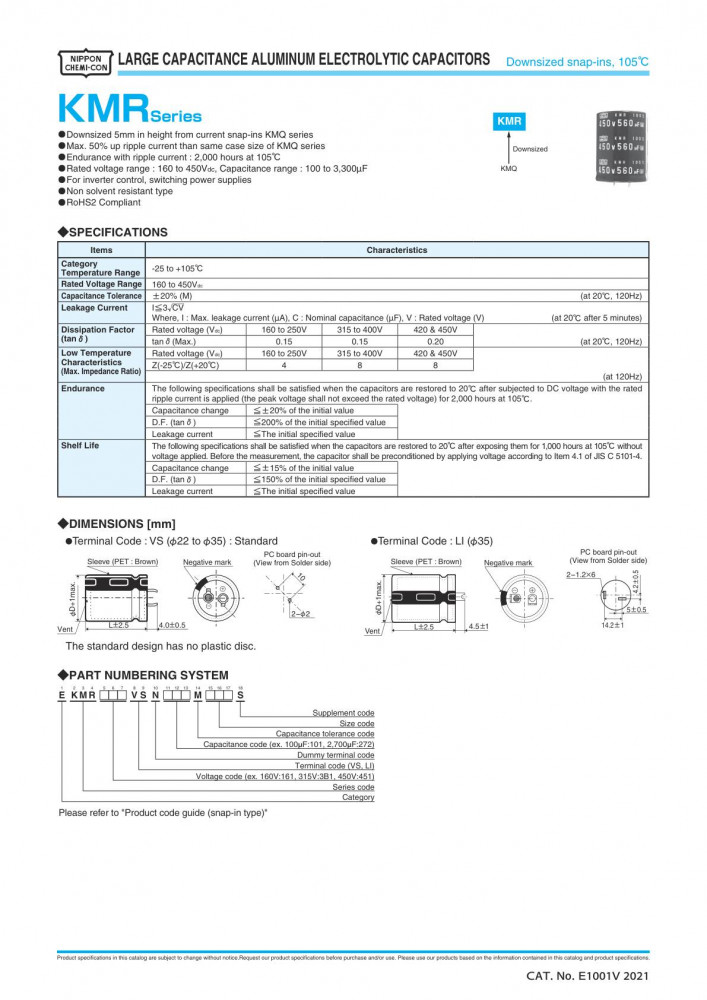 NCC KMR series document page 1