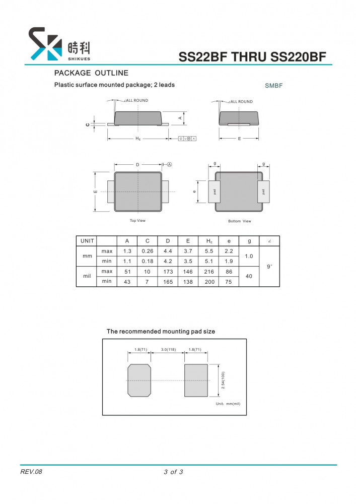 SS24BF datasheet page 3