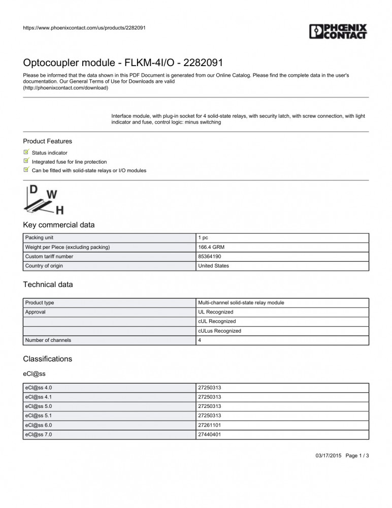 FLKM-4I/O product document image 1