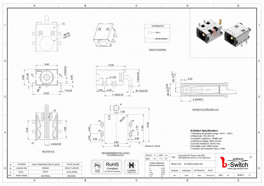 DC-S007A-D020-15A product documentation