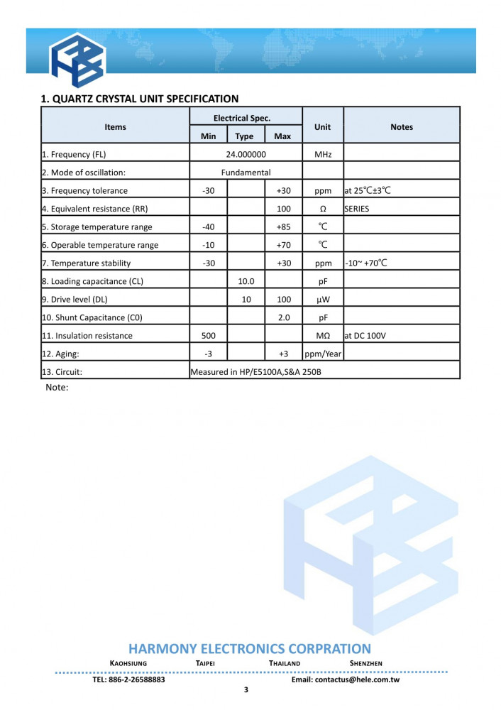 X2C024000FA1H-X datasheet page 4