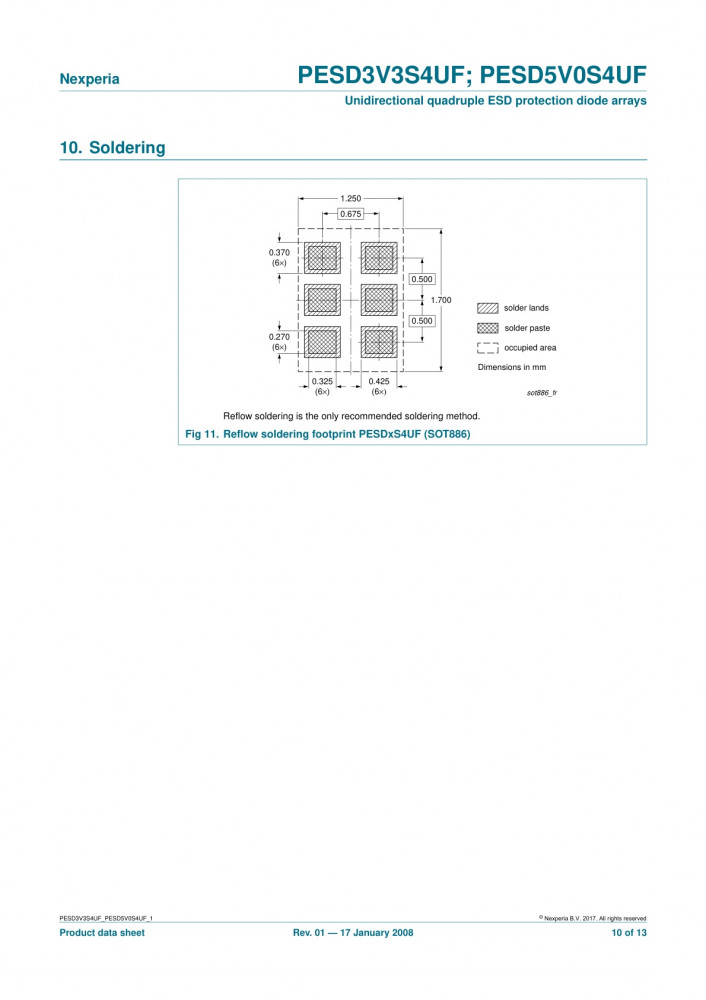 PESD3V3S4UF datasheet page 10