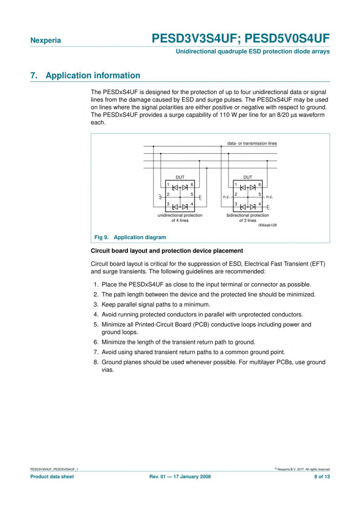 PESD3V3S4UF datasheet page 8