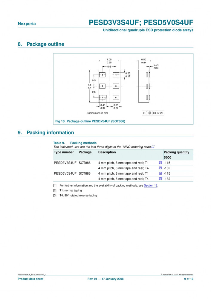 PESD3V3S4UF datasheet page 9