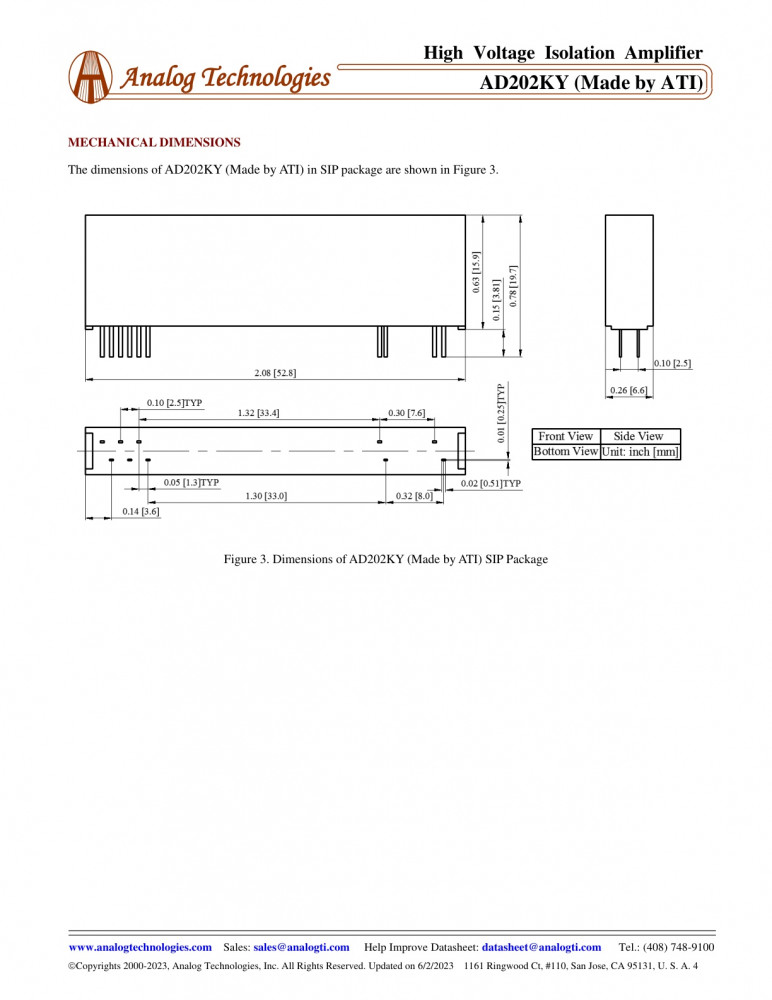 AD202KY datasheet page 4