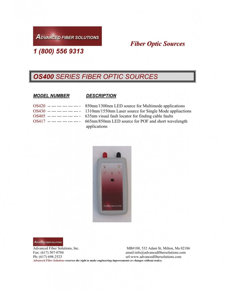 FOS430 document page 1