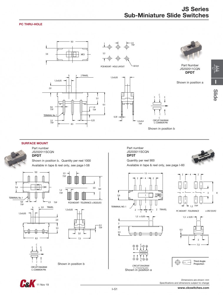 C&K JS203011SCQN document page 3