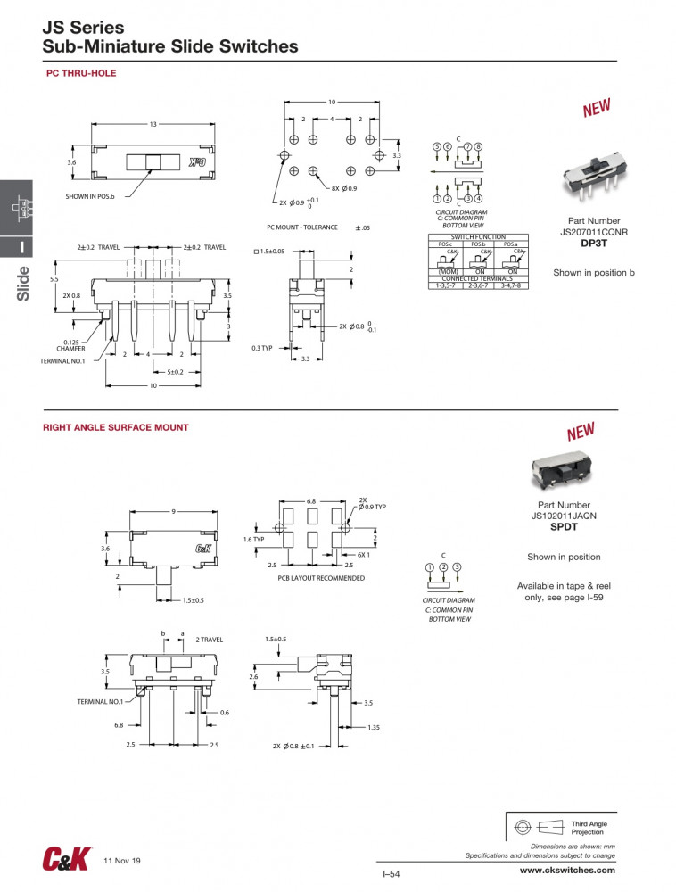 C&K JS203011SCQN document page 6