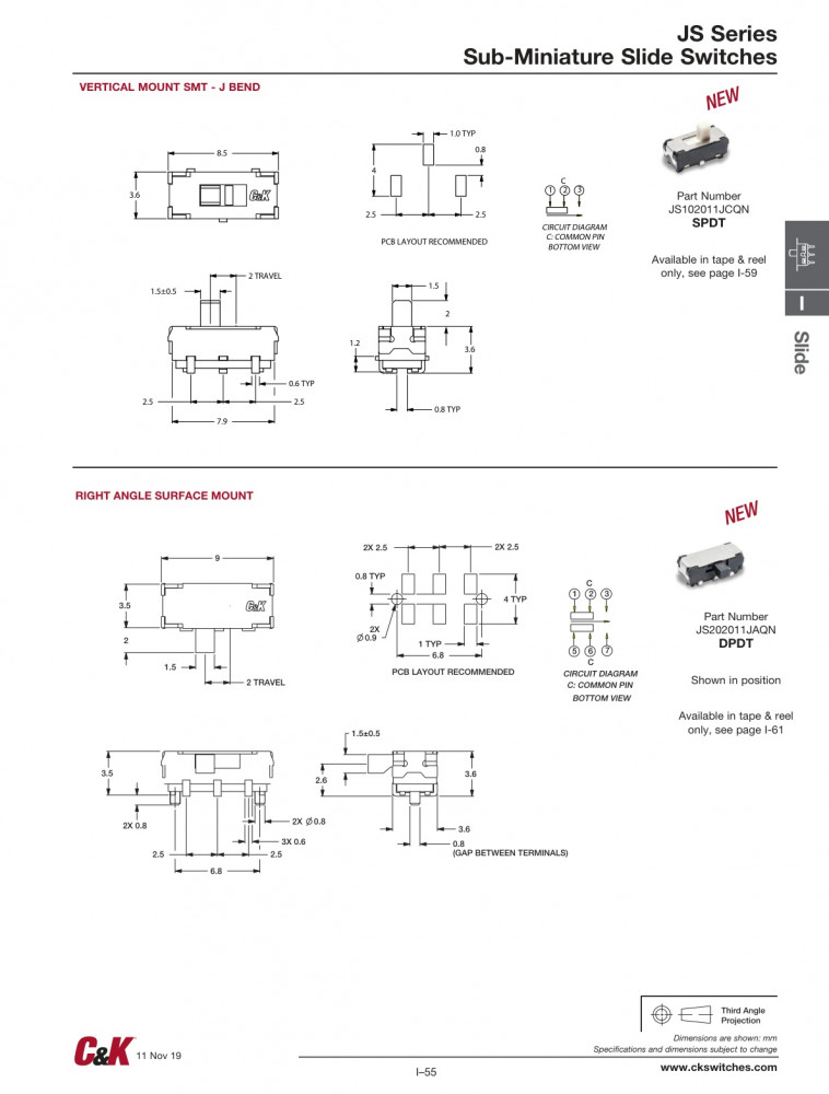 C&K JS203011SCQN document page 7