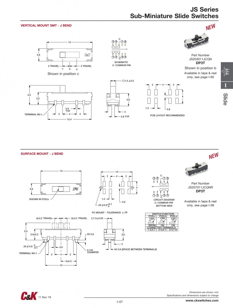 C&K JS203011SCQN document page 9