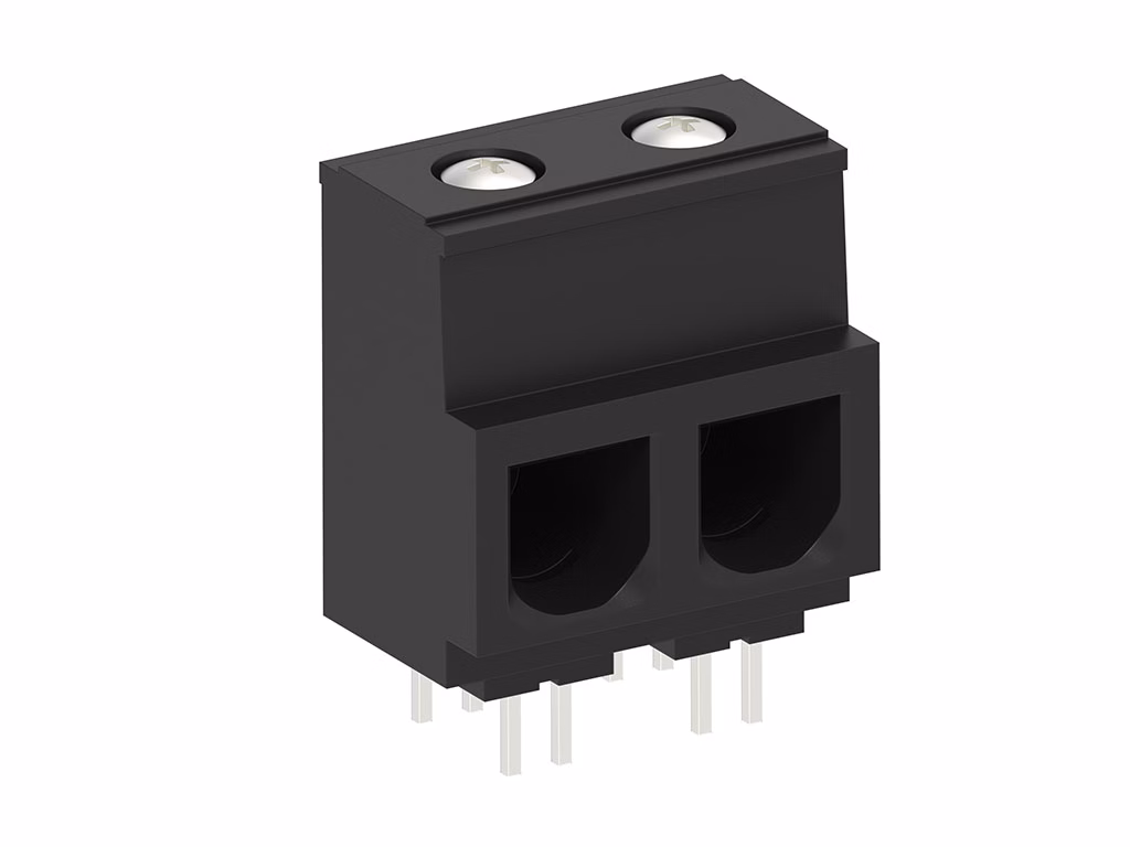 3.81mm Pitch Eurostyle Right-Angle PCB Header, 2 Rows, 19 Circuits