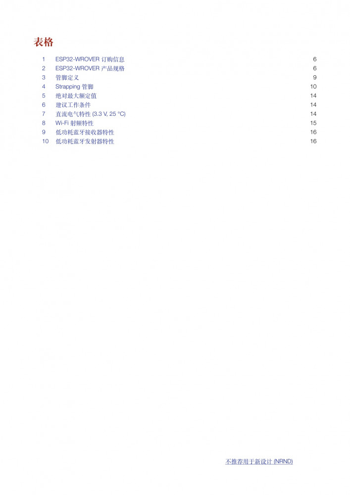 ESP32-WROVER datasheet page 4