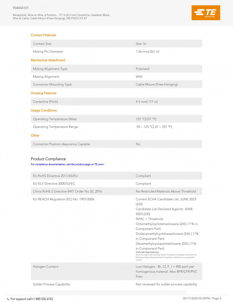 934444101 technical document page 2