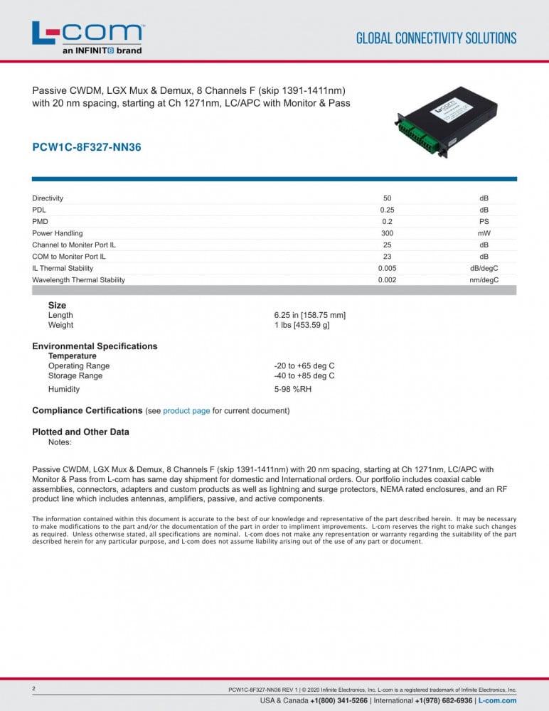PCW1C-8F327-NN36 technical document page 2