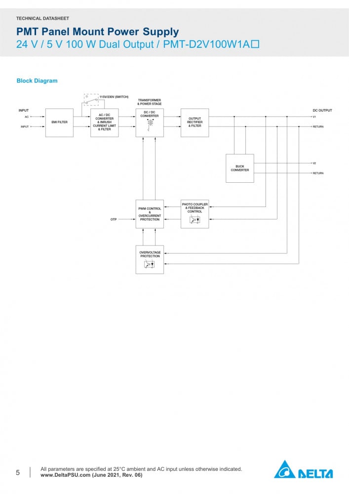 PMT-D2V100W1AA datasheet page 5