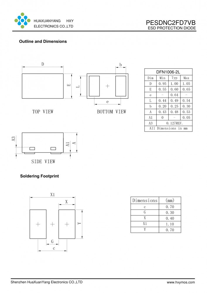 PESDNC2FD7VB datasheet page 3