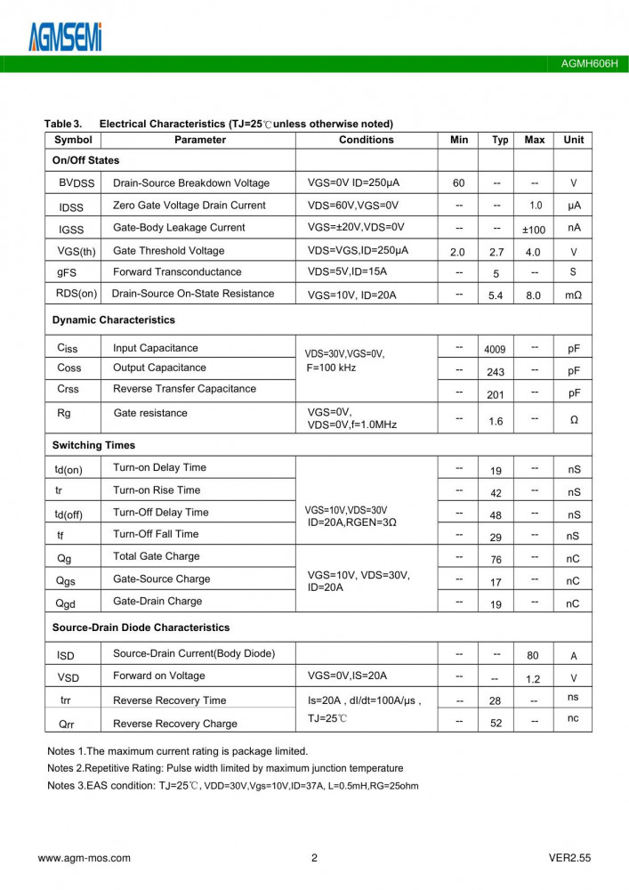 AGMH606H datasheet page 2