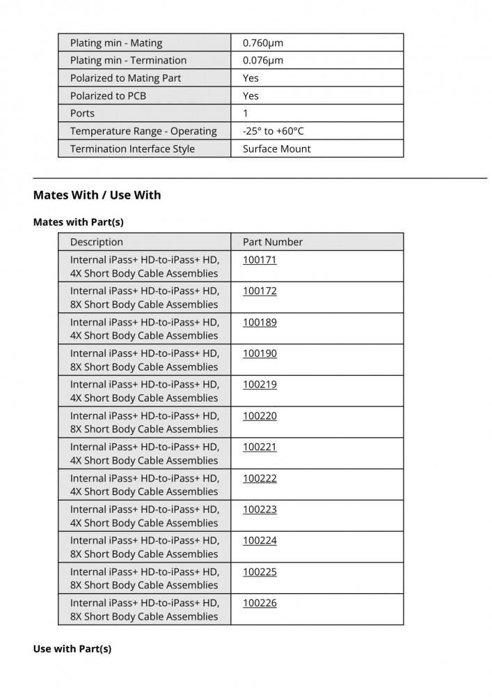 Technical document page 3 for MOLEX 1724731007