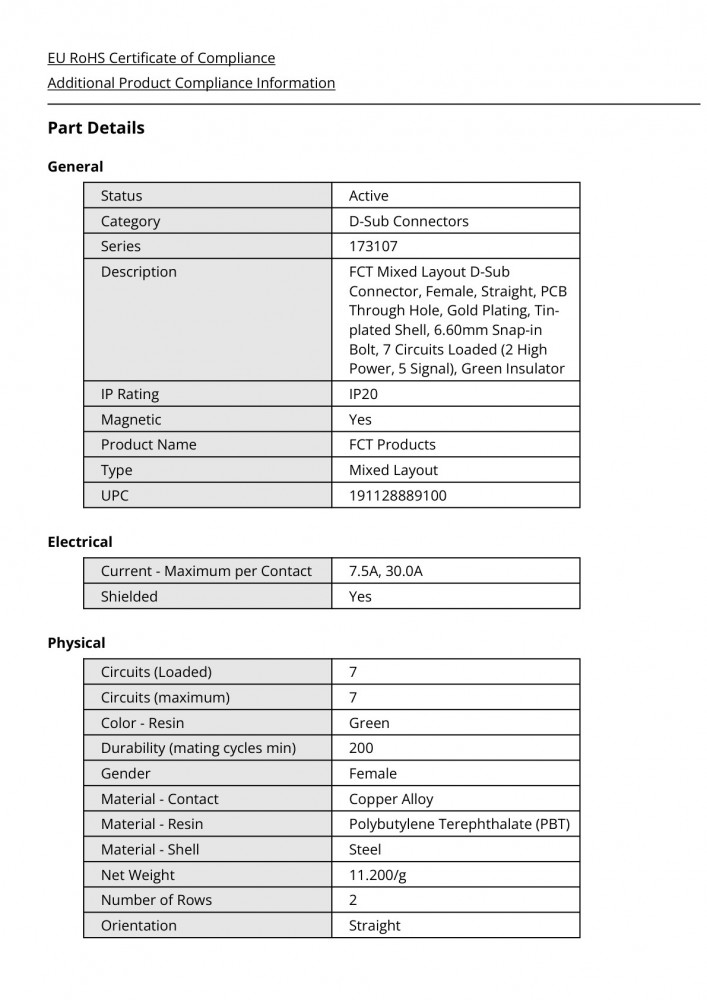 MOLEX 1731070593 technical drawing page 2
